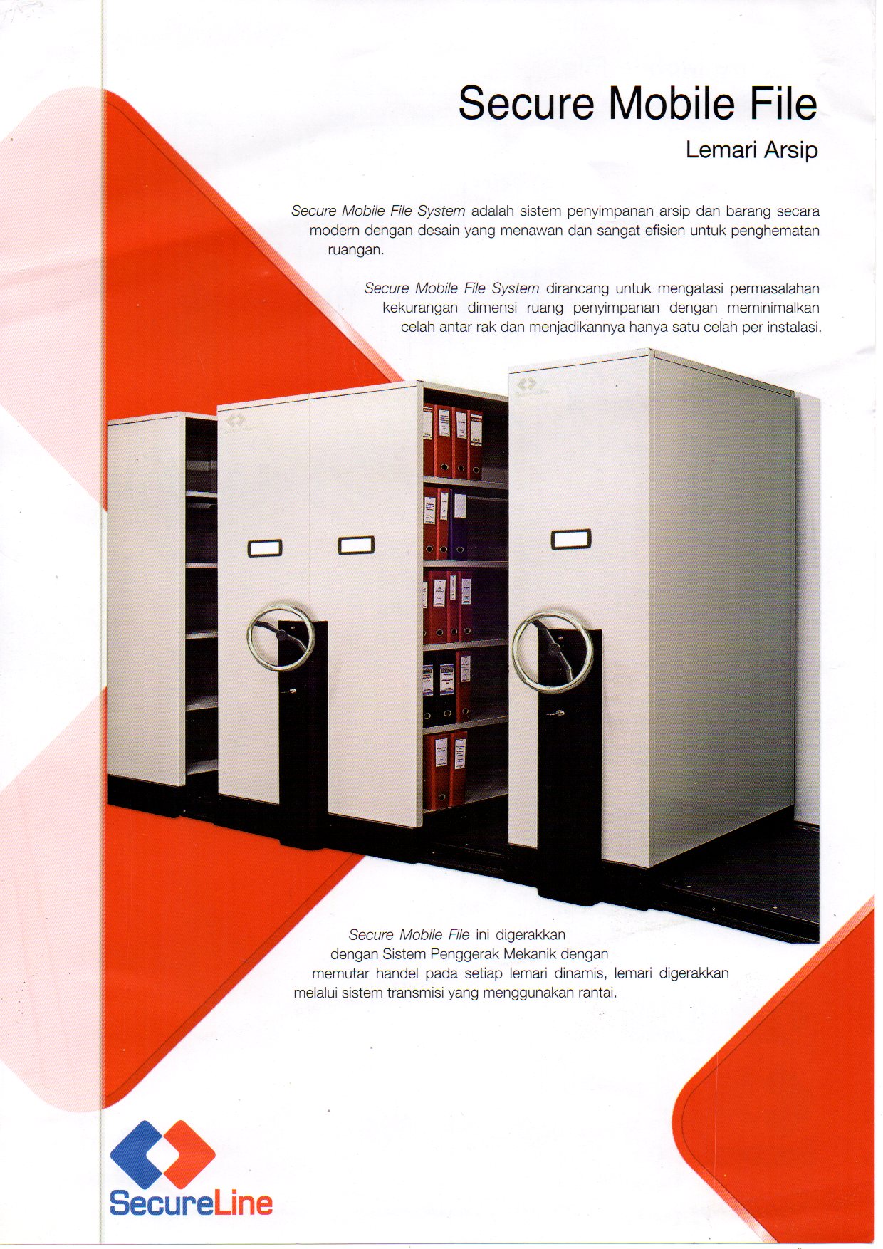 Secureline Mobile File (Lemari Arsip Model Mobile File System)